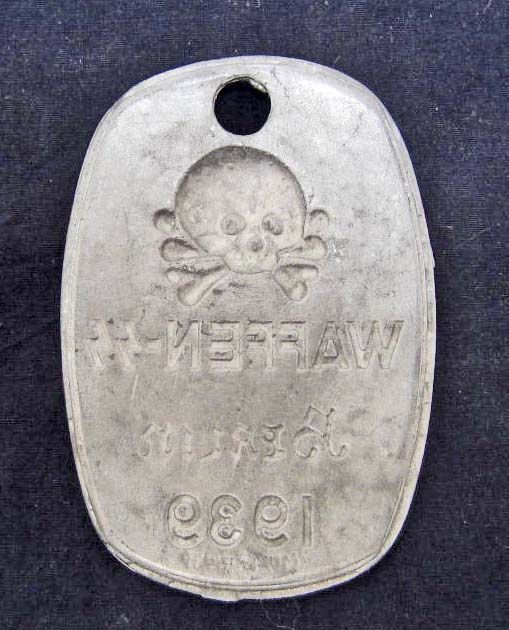 GERMAN NAZI WAFFEN SS IDENTIFICATION TAG