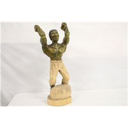 Hand Carve Strong Man Statue