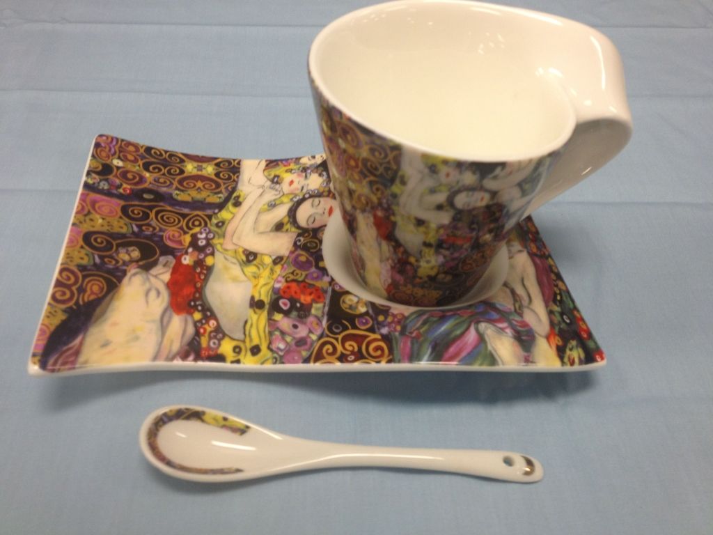 Adeline Fine Porcelain Cup, Saucer and Spoon