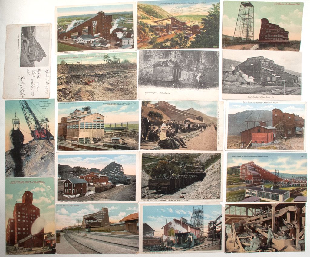 Coal mining post card collection