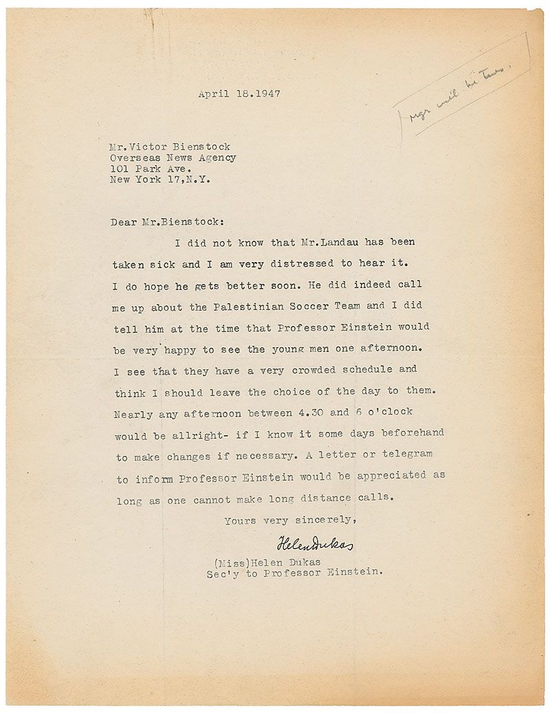 Albert Einstein: Helen Dukas