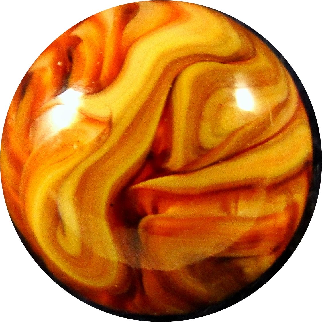 Marbles: Lot 126. Champion Agate Company. Furnace Scraping Marble. 5/8 ...