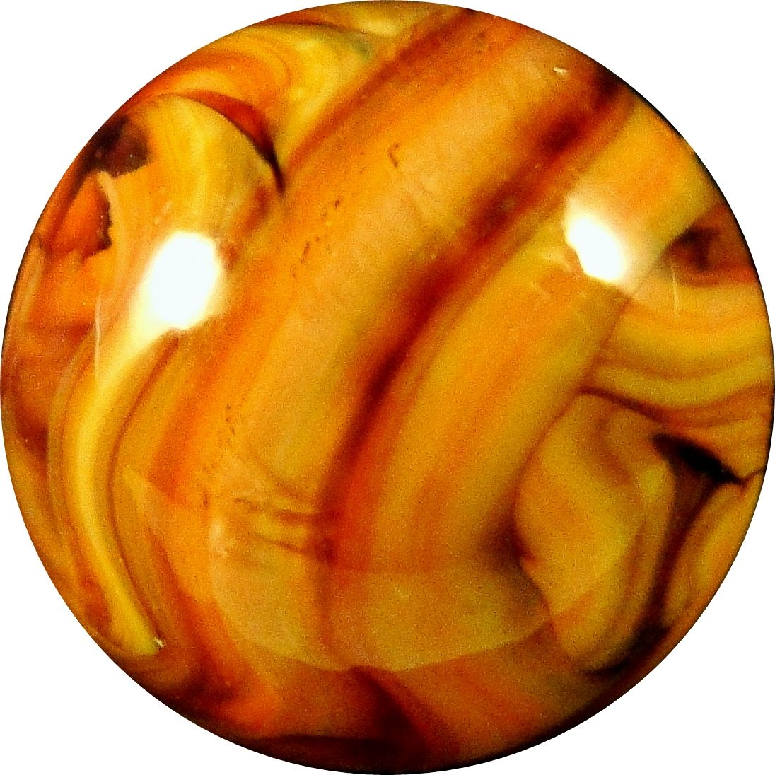 Marbles: Lot 126. Champion Agate Company. Furnace Scraping Marble. 5/8 ...