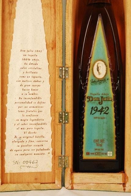 Bottle of Don Julio 1942 Tequila