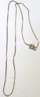 .825 ITALY YELLOW GOLD 18" NECKLACE. STAMPED *ITALY .825 NF*!! TOTAL ...