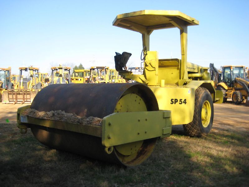 INGERSOLL-RAND SP54 ROLLER, S/N 54SP124, 84" SMOOTH DRUM, CANOPY, METER ...