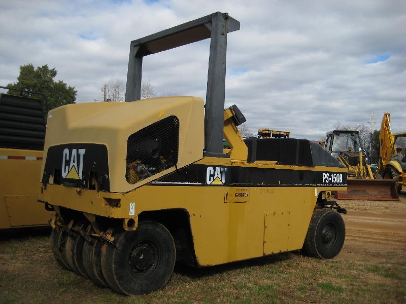 CAT PS-150 PNEUMATIC ROLLER, S/N 3XR00267, ROLL BAR, WATER TANK ...