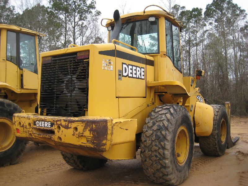 JOHN DEERE 624H WHEEL LOADER, S/N 572919 (99 YR) WICKER FORKS, ECAB W ...