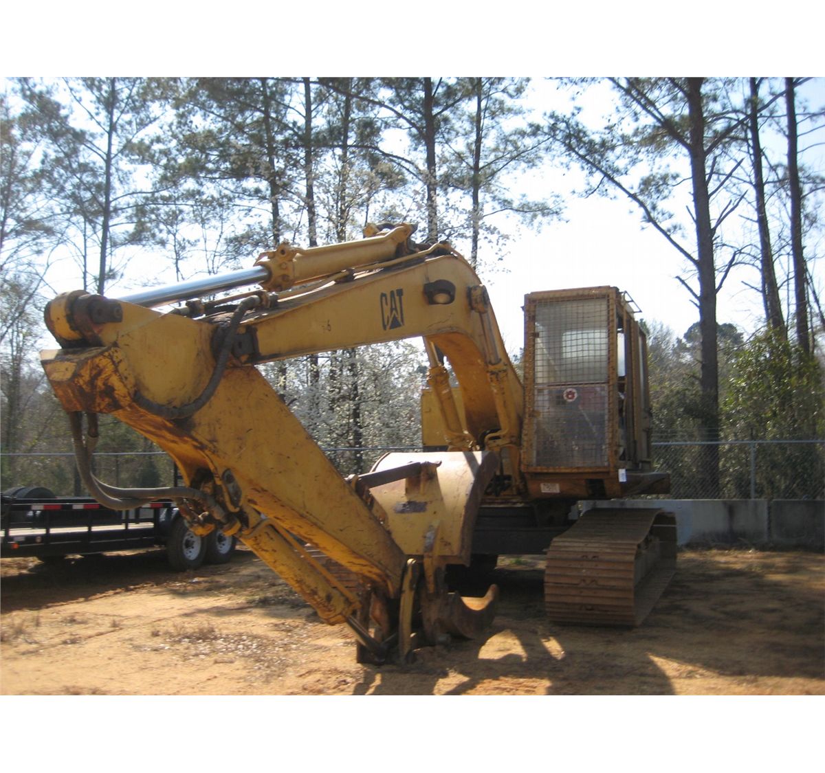 CAT 225D LC HYDRAULIC EXCAVATOR, S/N 8R6024, 9' STICK, GRAPPLE, ECAB ...