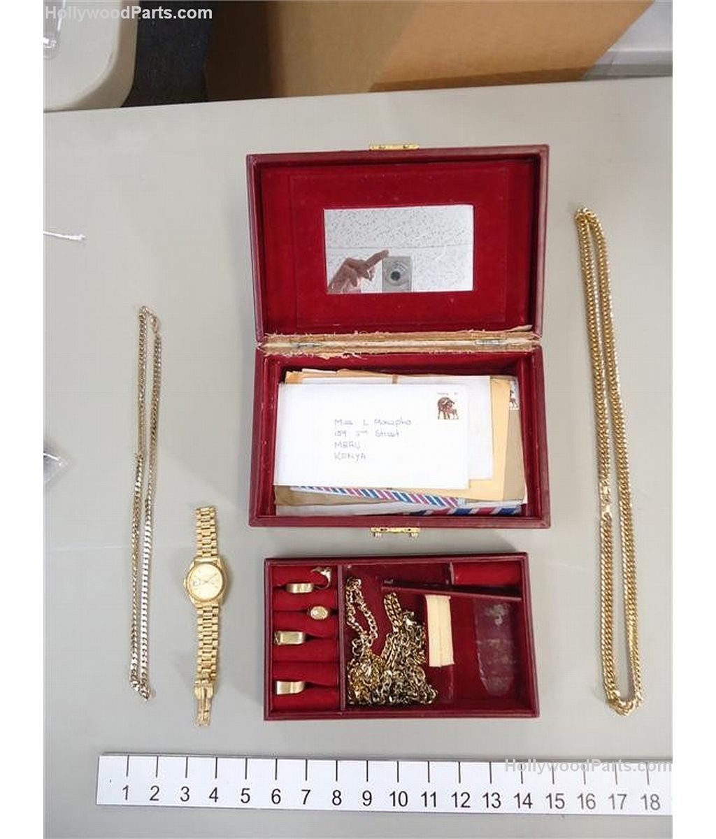 Hotel Rwanda Prop Paul (Don Cheadle) Jewelry Lot with Wooden Jewelry ...