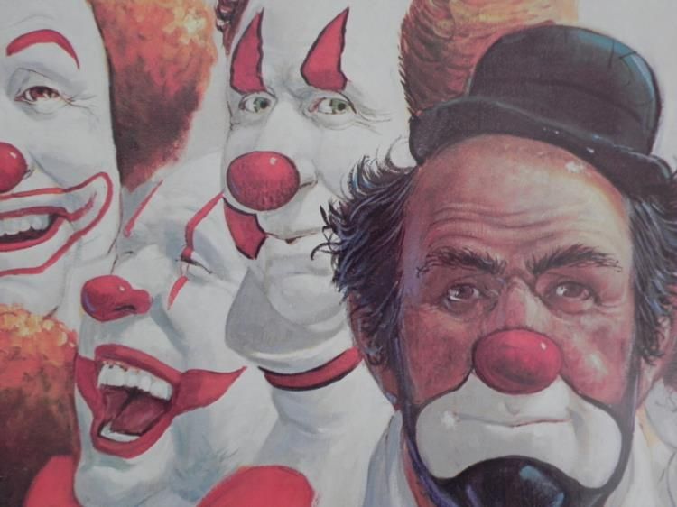 Robert Owen Clown Print -Burbank Six