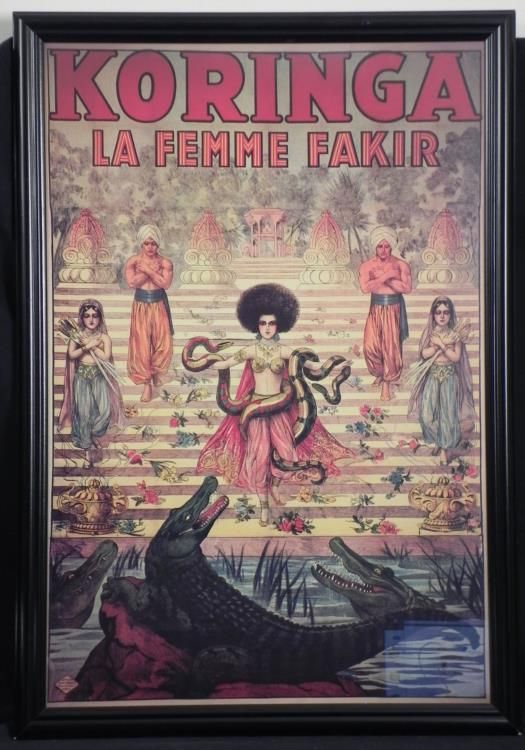 Koringa La Femme Fakir Circus Enchantress Large Poster
