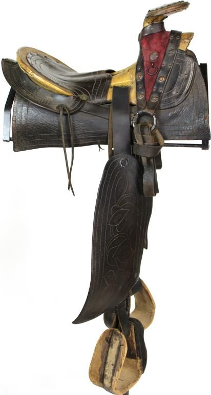 Early Sam Stagg rigged square skirt saddle