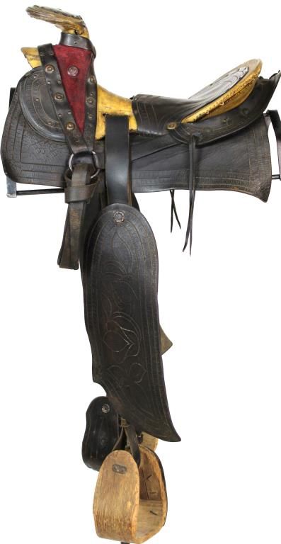 Early Sam Stagg rigged square skirt saddle