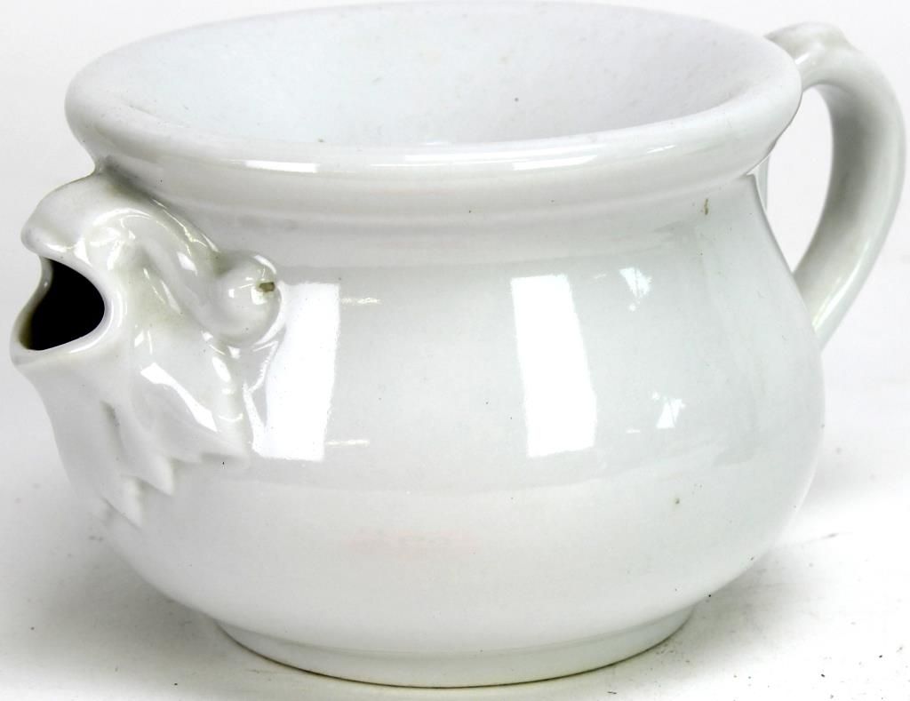 Antique porcelain spittoon cup