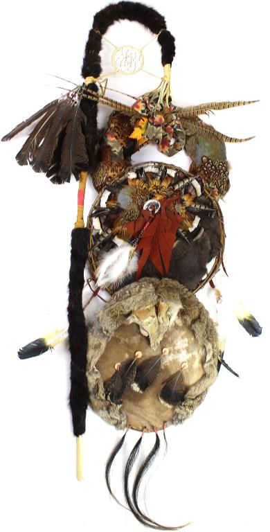 Collection of contemporary Native American items