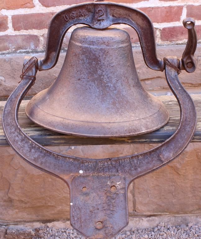 Antique cast iron No. 2 dinner bell.