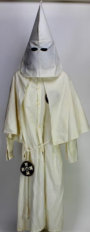 1920's Klansman robe and hood from Lead-Black
