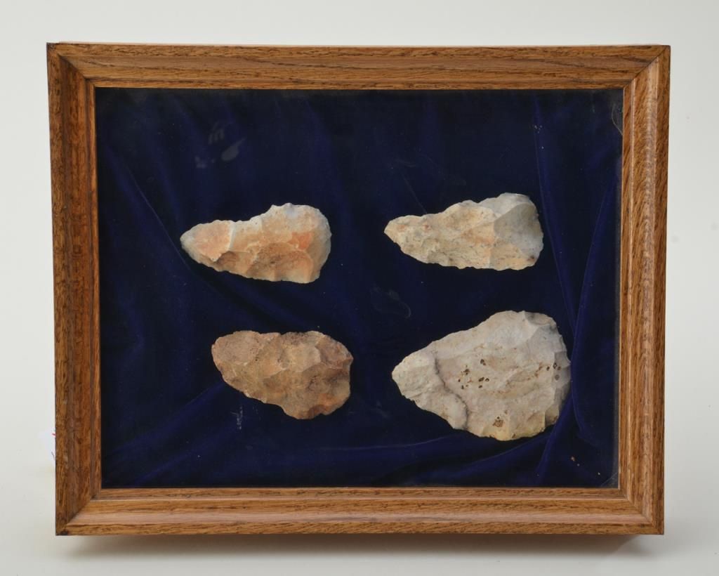 4 ancient Atlatl points from pre-Columbian era from Barstow area near ...