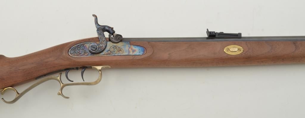 Thompson Center .50 caliber Hawkins style, half stock plains rifle with ...