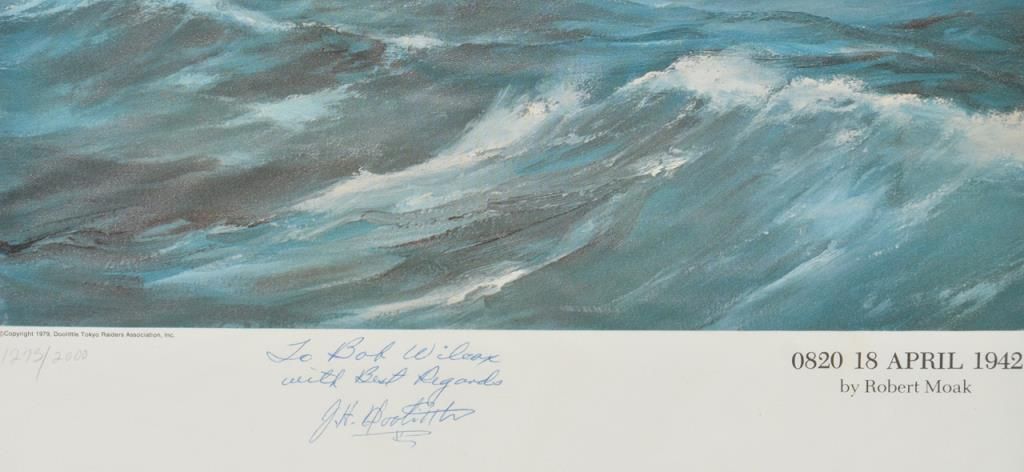 Lithograph signed lower right Robert Moak entitled “0820, 18 April ...