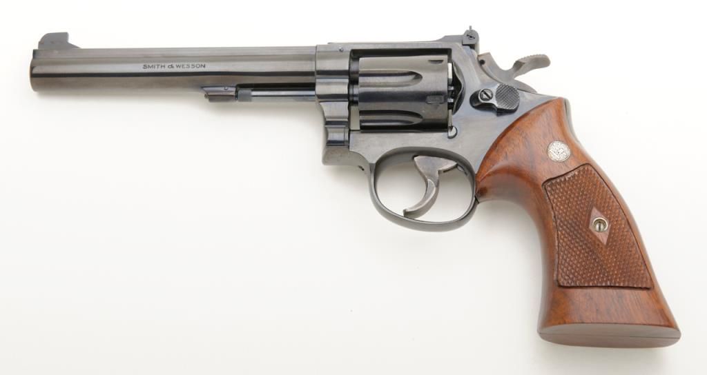 Smith & Wesson four screw K frame DA revolver, .38 Special cal., 6 ...