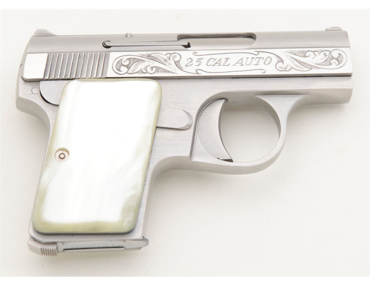 Bauer Firearms U.S. Bicentennial engraved pocket semi-auto engraved ...