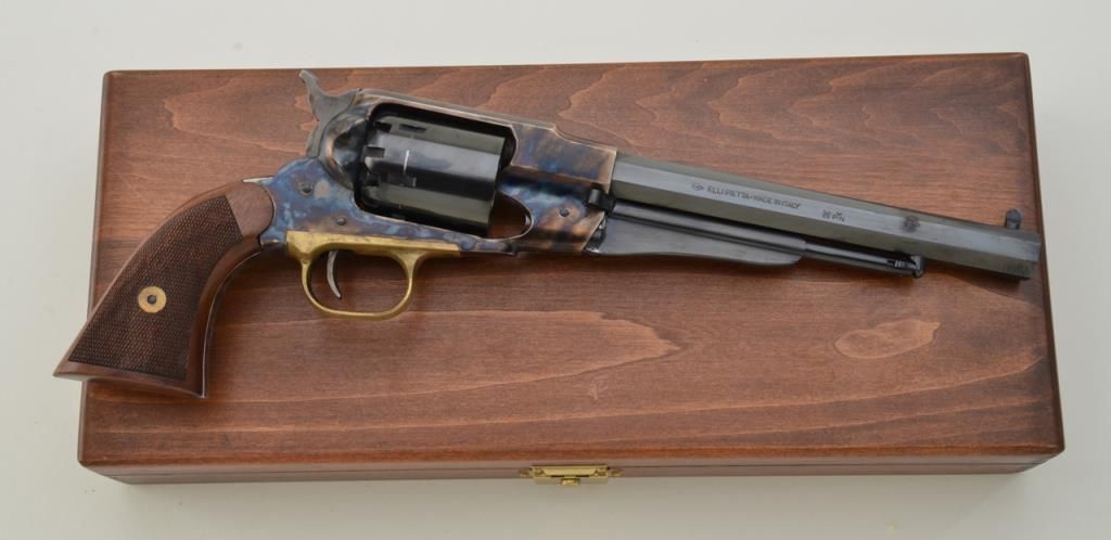 Cased modern Italian copy of a Remington Model 1858 percussion revolver ...