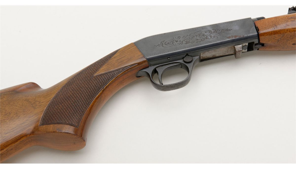 Belgian-made Browning .22 semi-automatic rifle, .22 cal., 19” barrel ...