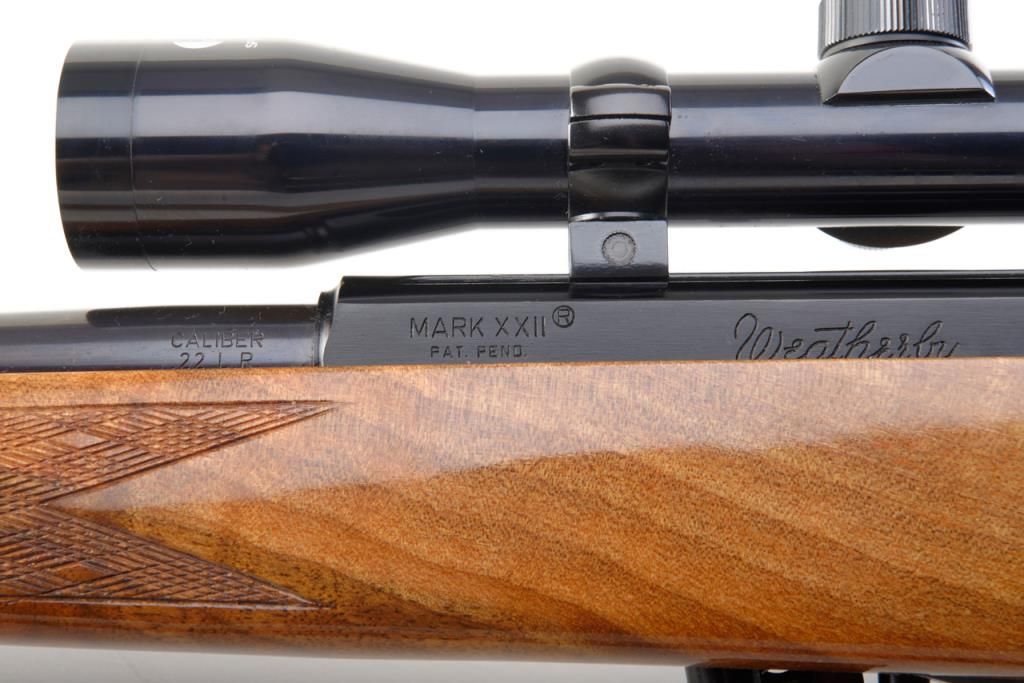 Weatherby Mark XXII semi-auto rifle, .22 long rifle caliber, 24” blued ...