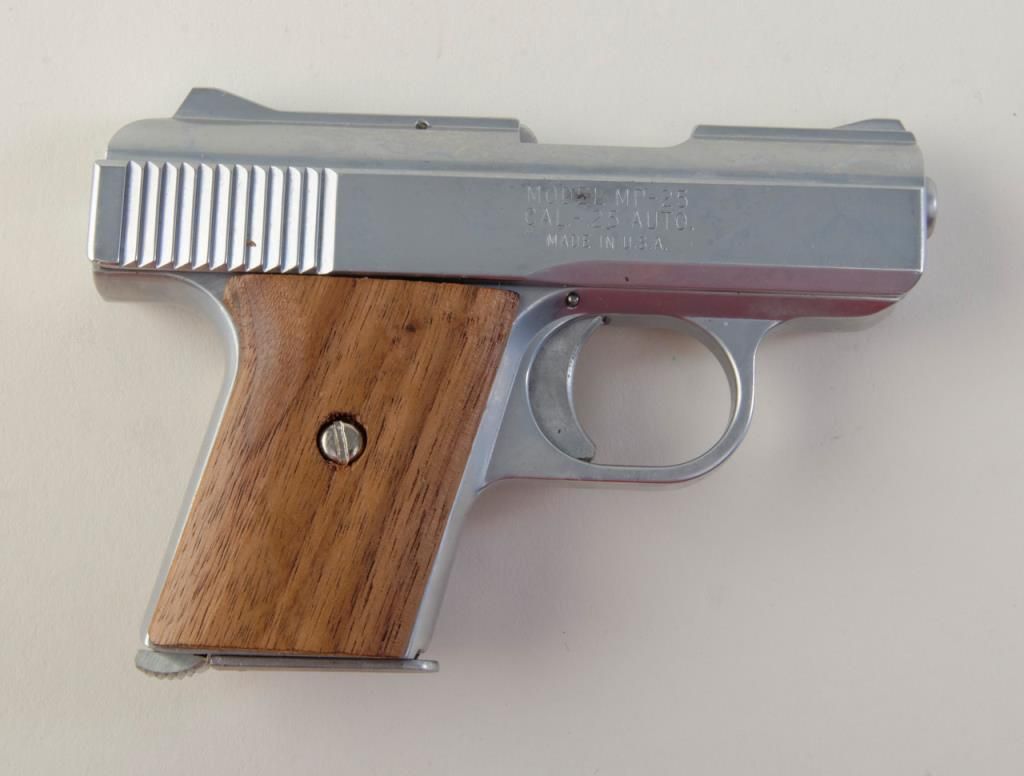 Raven Arms Model MP-25 semi-auto pocket pistol, .25 cal., 2-1/2” barrel ...