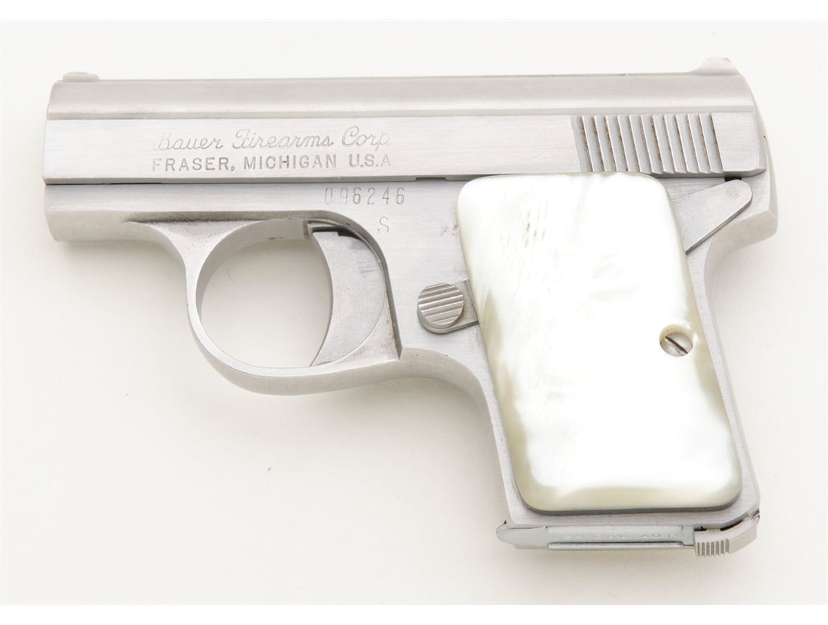 Bauer Firearms Pocket semi-auto pistol, .25 cal., 2” barrel, stainless ...
