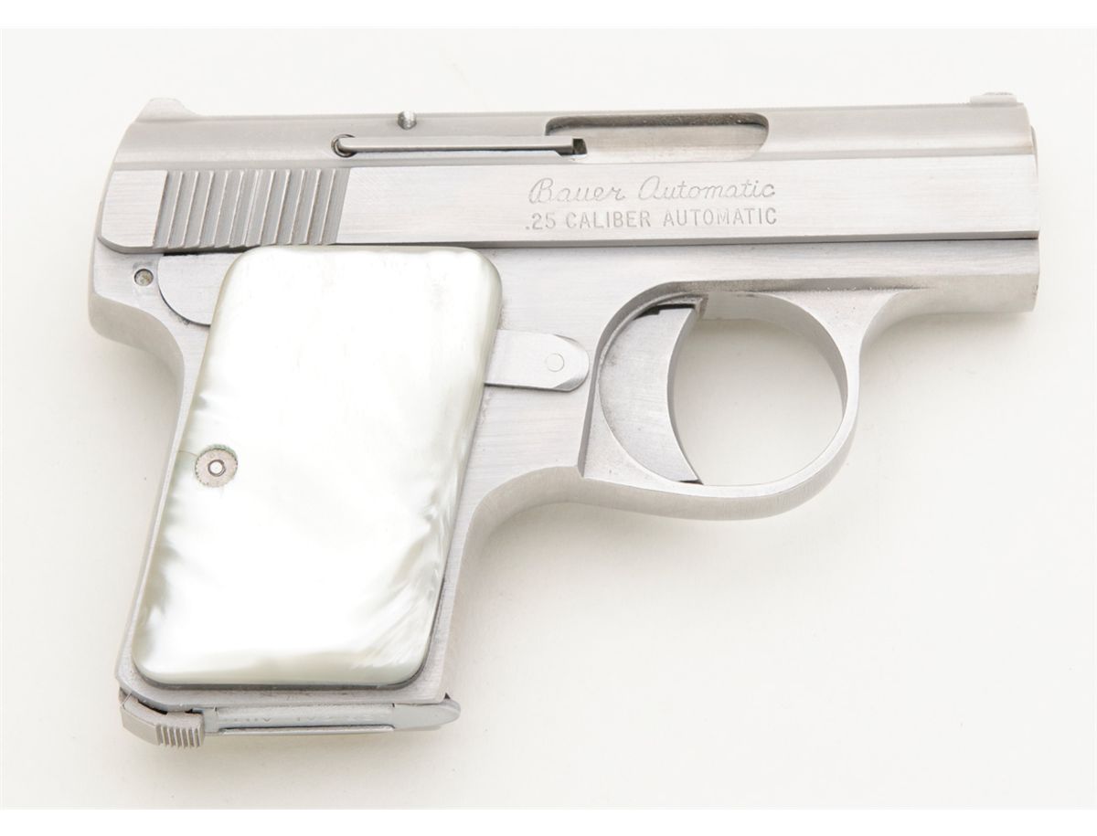 Bauer Firearms Pocket semi-auto pistol, .25 cal., 2” barrel, stainless ...