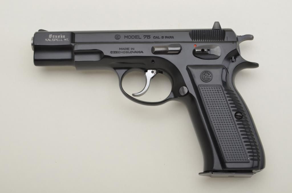 CZ Model 75 DA semi-auto pistol, 9mm parabellum cal., 4-1/2” barrel ...