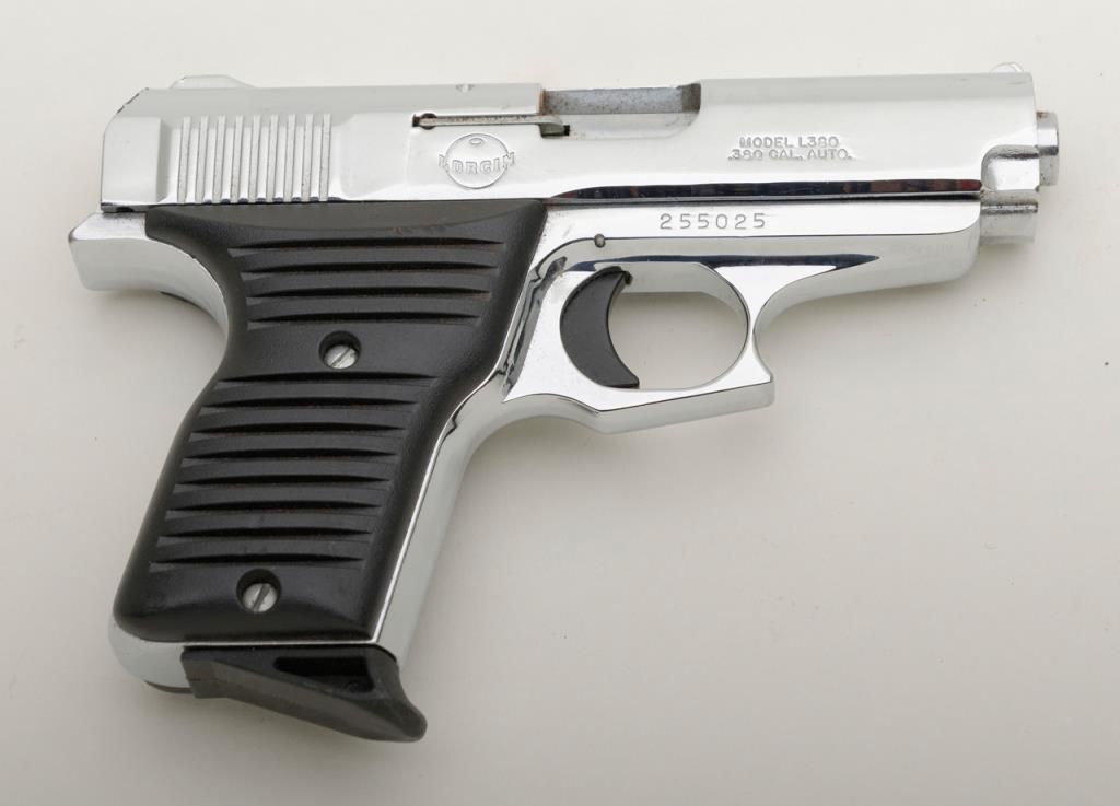 Lorcin Model L380 semi-auto pistol, .380 cal., 3-1/2” barrel, nickel ...