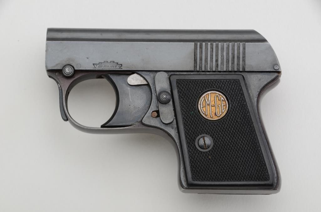 EMGE black gun, made in Germany, in overall fine condition showing the ...