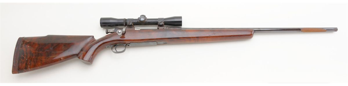 Sporterized U.S. Springfield Model 1903 bolt action rifle, .22 cal., 24 ...