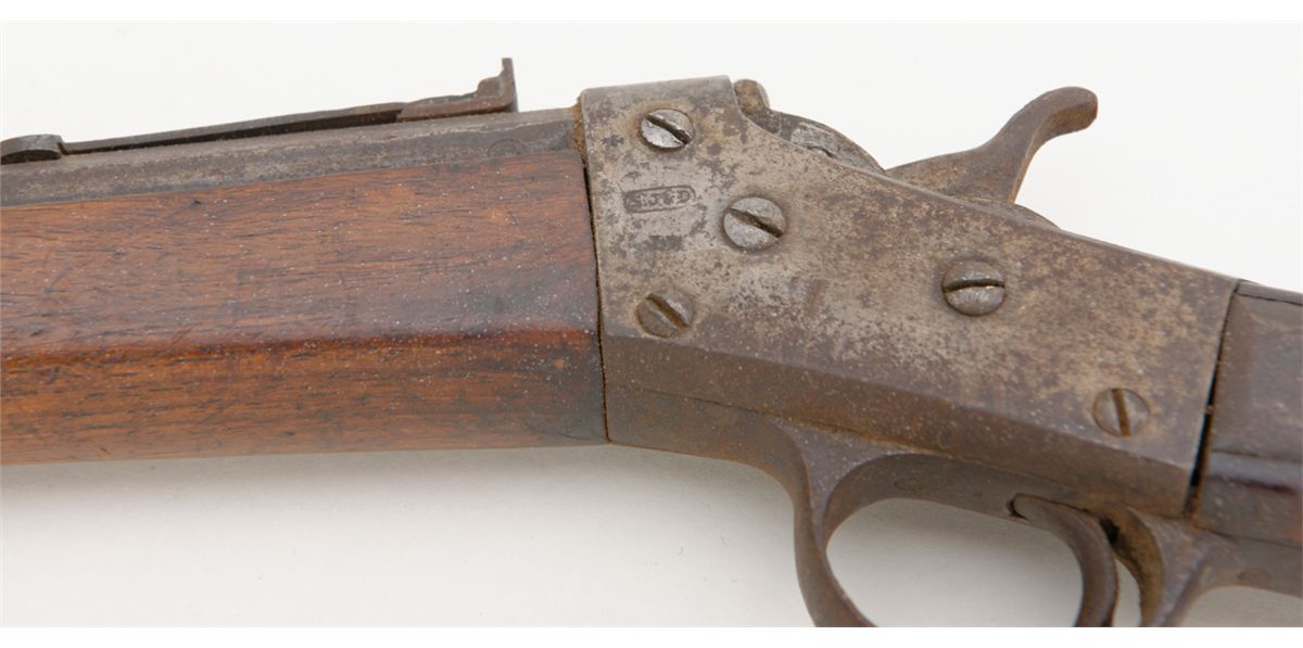 Small frame Remington rolling block single shot rifle, .22 cal., 23-1/2 ...