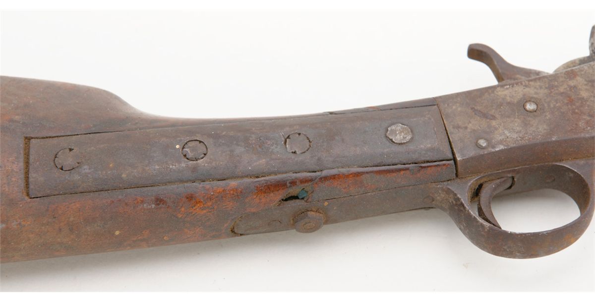 Small frame Remington rolling block single shot rifle, .22 cal., 23-1/2 ...