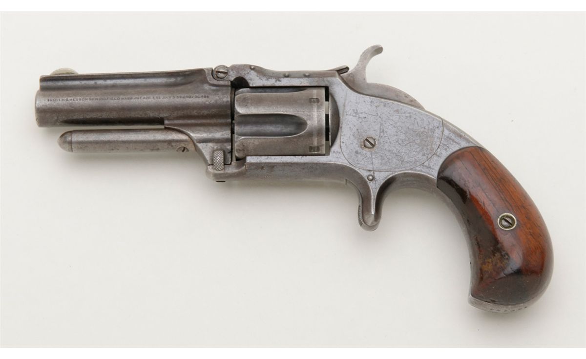 Scarce Smith & Wesson Model 1 ½ New Model .32 caliber rimfire revolver ...