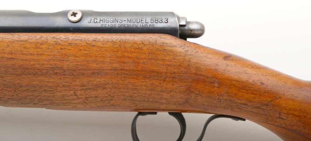 J.C. Higgins Model 583.3 bolt action shotgun, 20 gauge, 2-3/4” chamber ...