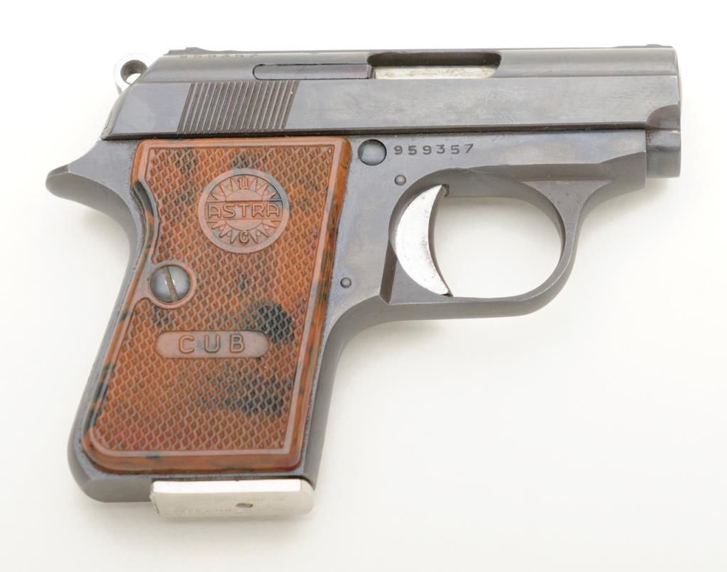 Astra Cub semi-auto pistol, 6.35mm cal., 2-1/4” barrel, blue finish ...