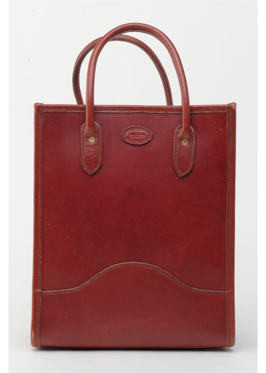 Lot of 2 leather briefs including a King Ranch and a leather Lewis ...