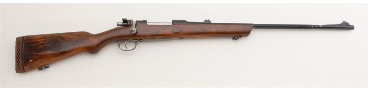 Sporterized Argentine Mauser Model 1908 bolt-action rifle, 7.65mm cal ...
