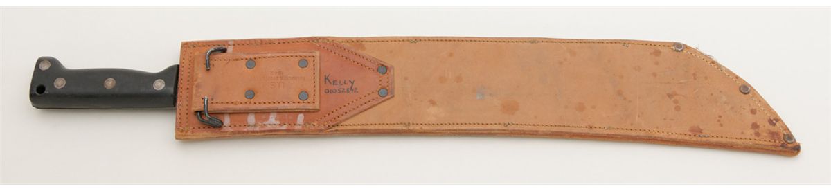 U.S.-marked True Temper brand machete and leather Milwaukee Saddlery Co ...
