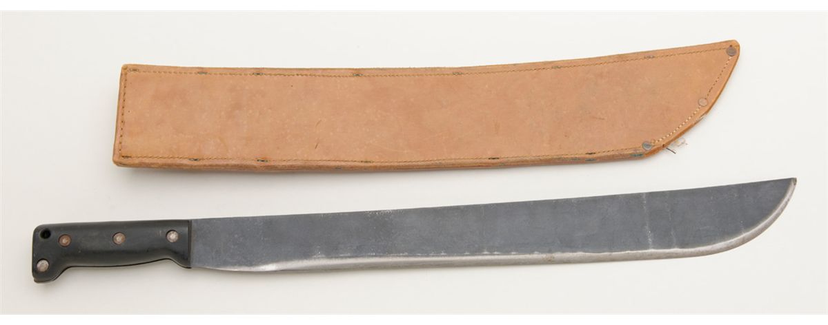 U.S.-marked True Temper brand machete and leather Milwaukee Saddlery Co ...