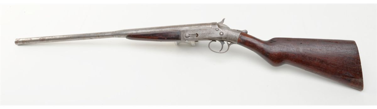 Lot of 2 antique harpoon Guns as follows: H+R cast Pt date 1901 12 GA ...