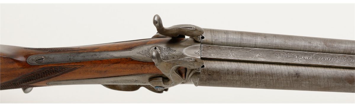 Schilling in Suhl, Germany Double Barrel Pinfire Shotgun circa about ...