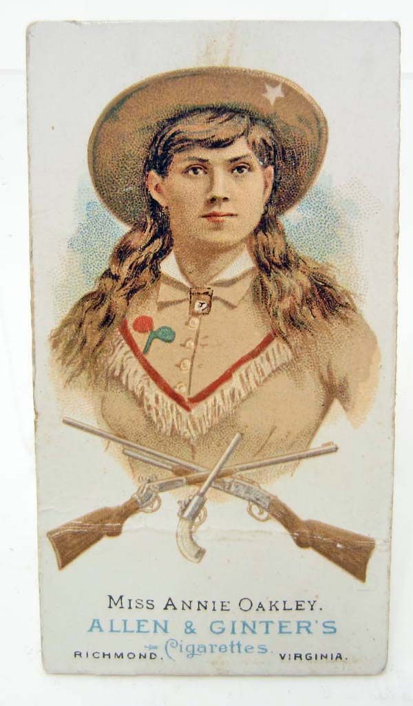 VINTAGE ANNIE OAKLEY ALLEN AND GINTER TOBACCO CARD