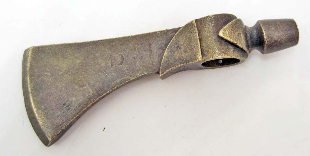 Native American Indian Tomahawk Peace Pipe Axe Head